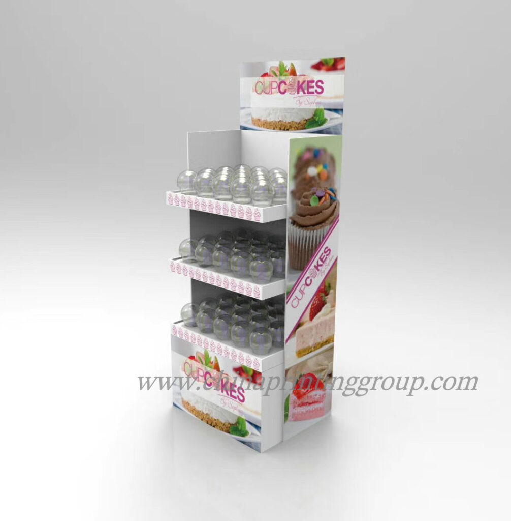 Product Display Stand 2 Layers Cardboard New Design No MOQ