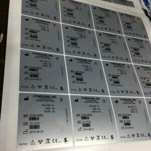 Serial Number 0.05mm Vinyl Sticker Sheets Free Sample labels