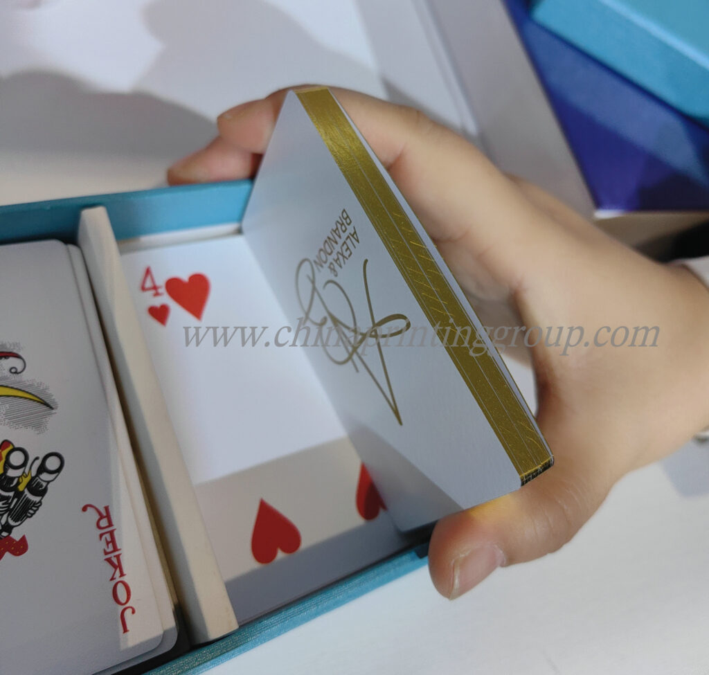 Custom playing cards wholesale poker card pack in 1 free box